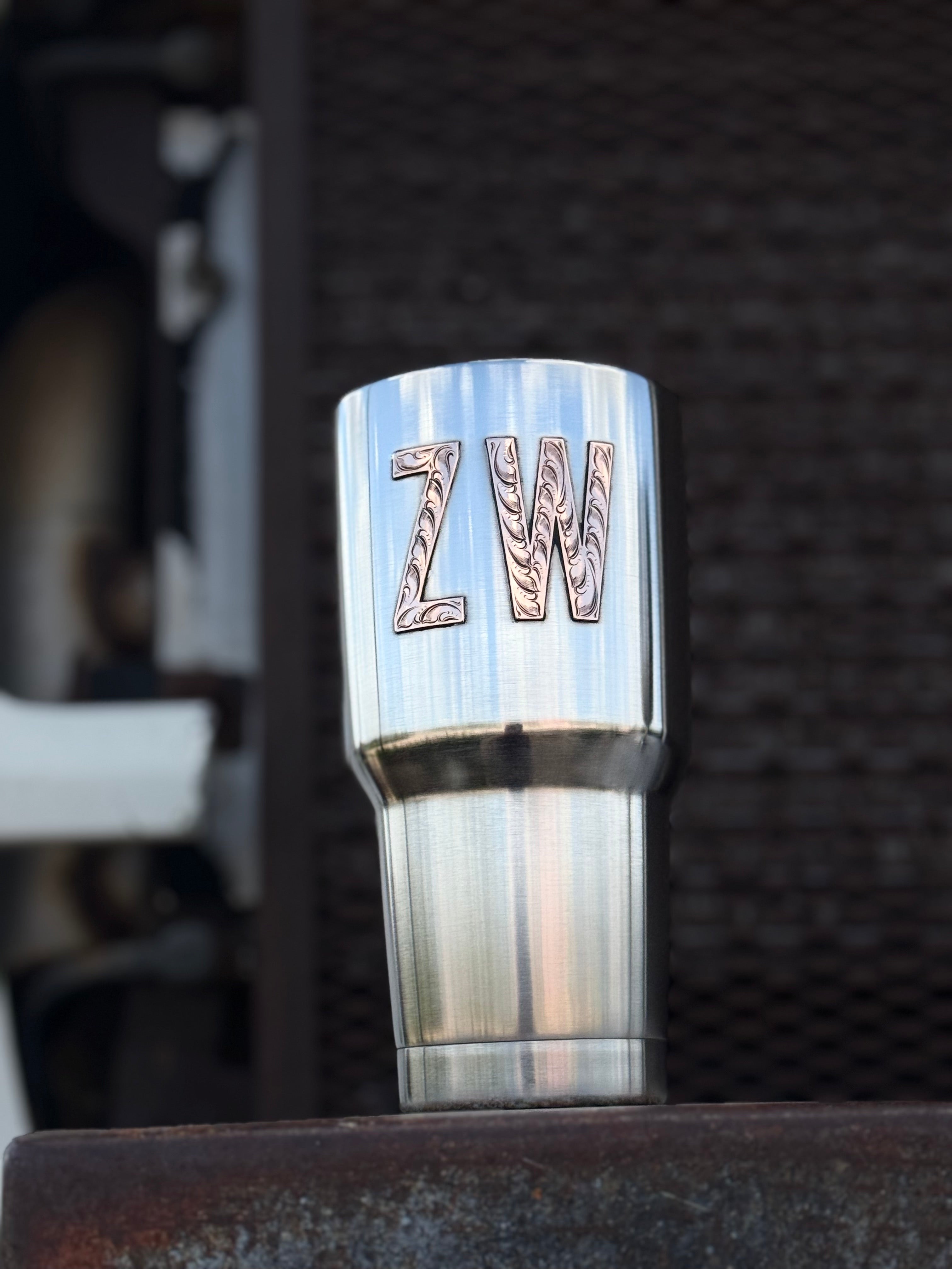 Custom Stainless Steel Tumbler - Personalized Travel Cup – Boles Silver